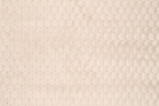 Flausch-Fell - Wabenstruktur - Uni Beige